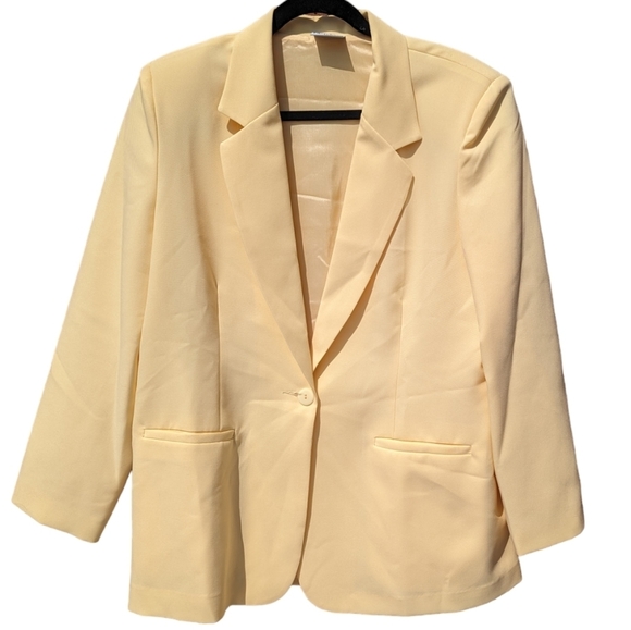 Koret | Jackets & Coats | Vintage Yellow Blazer Separate Editions By ...